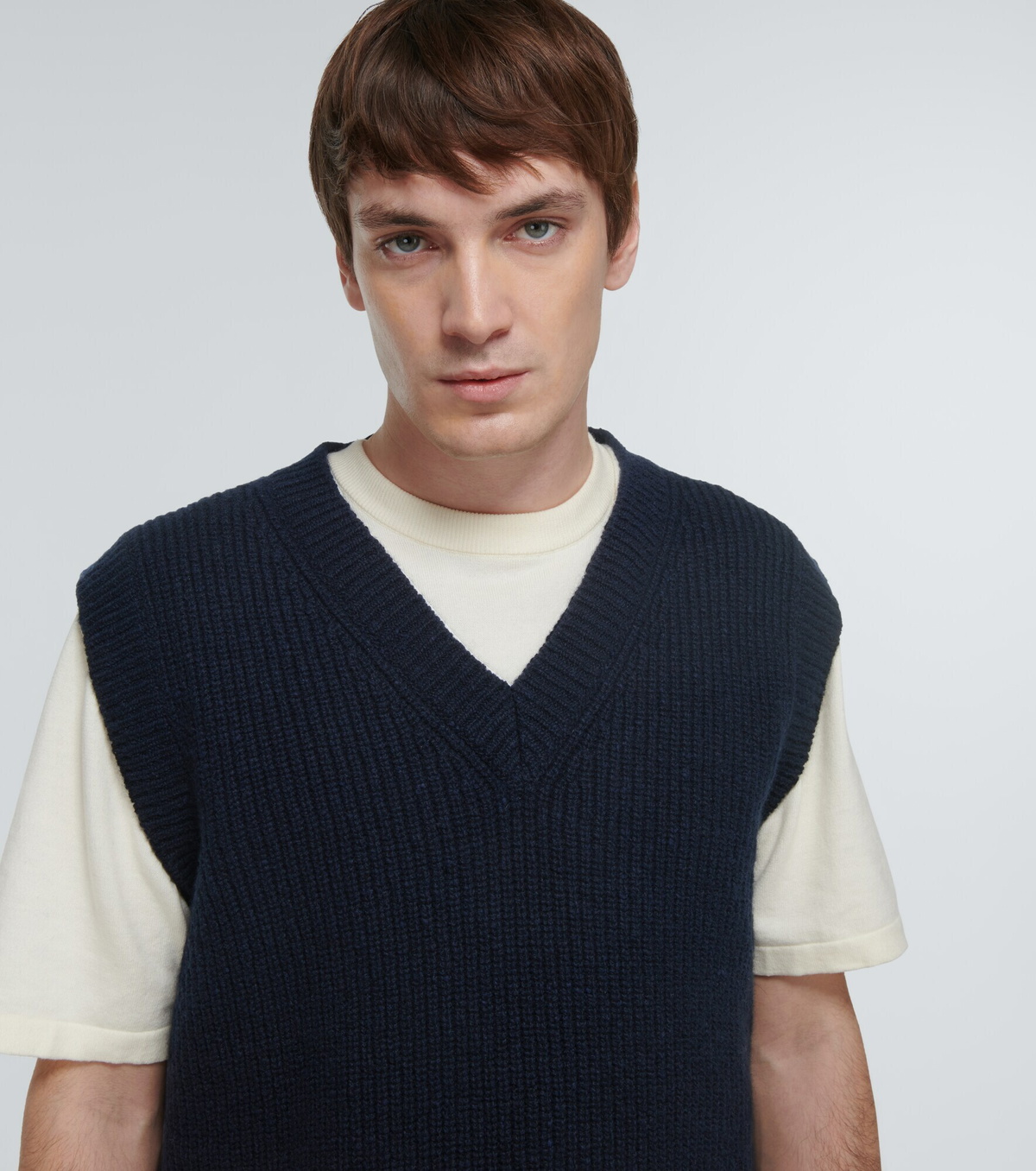 Maison Margiela - Donegal wool and cashmere tabard vest Maison Margiela
