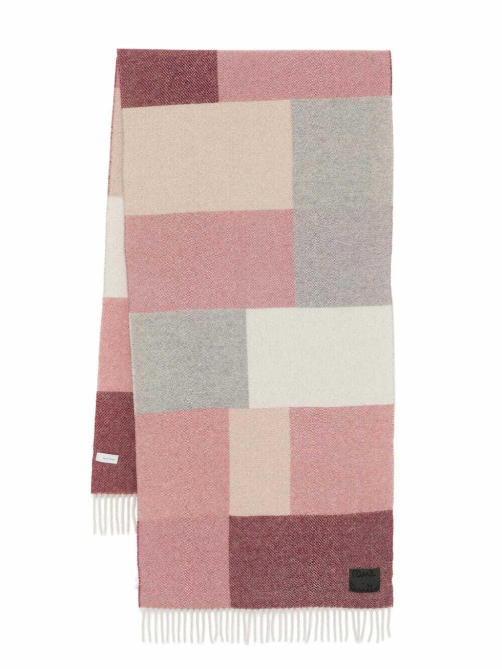 PAUL SMITH - Wool Colorblock Scarf Paul Smith