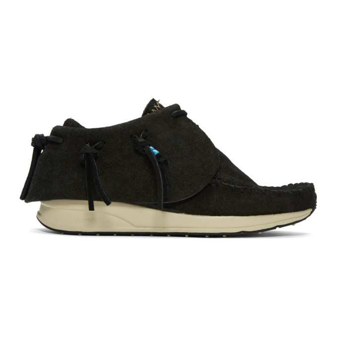 Visvim Black Suede FBT Moccasin Sneakers Visvim