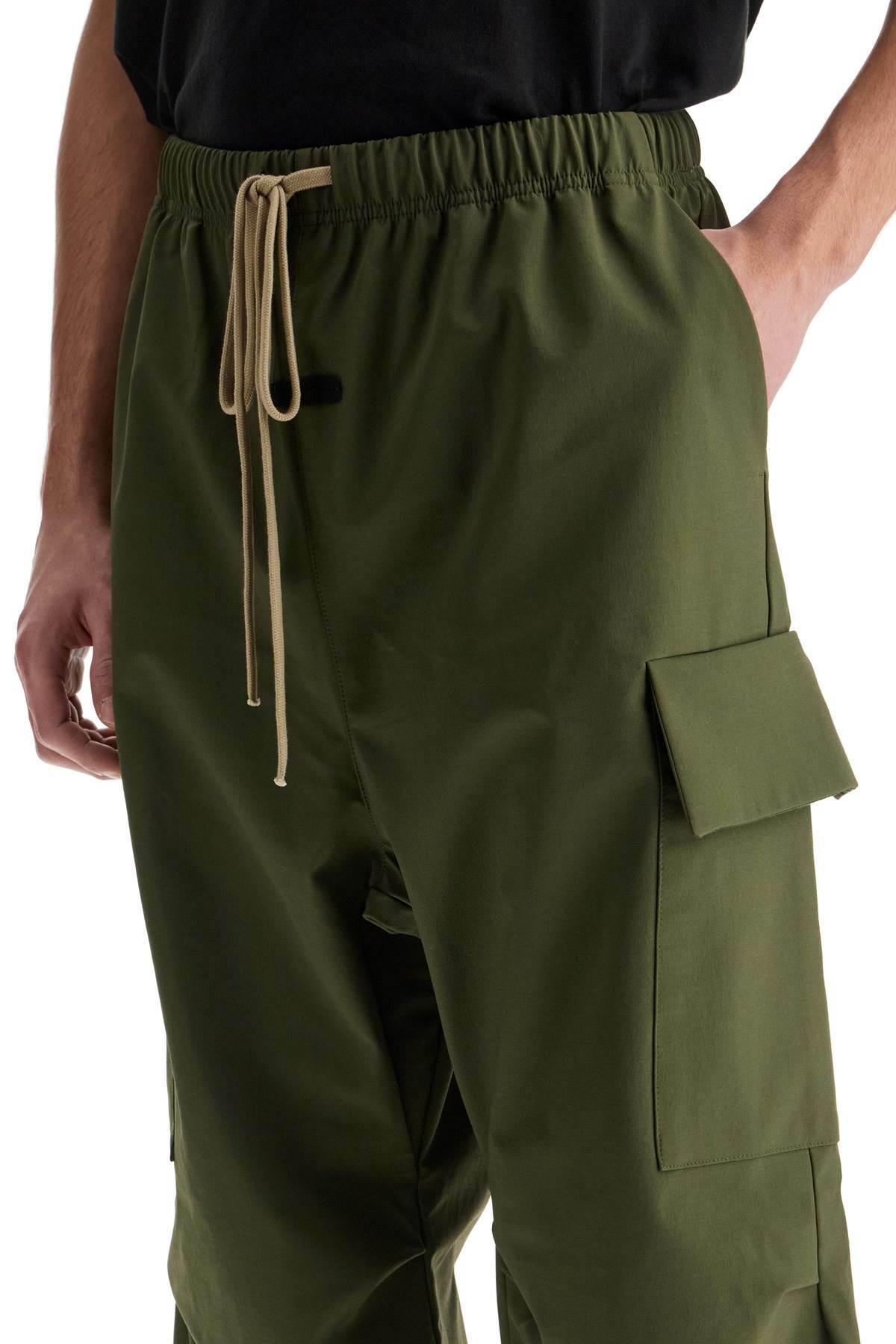 FEAR OF GOD ESSENTIALS nylon cargo pants for men Green Fear Of God ...
