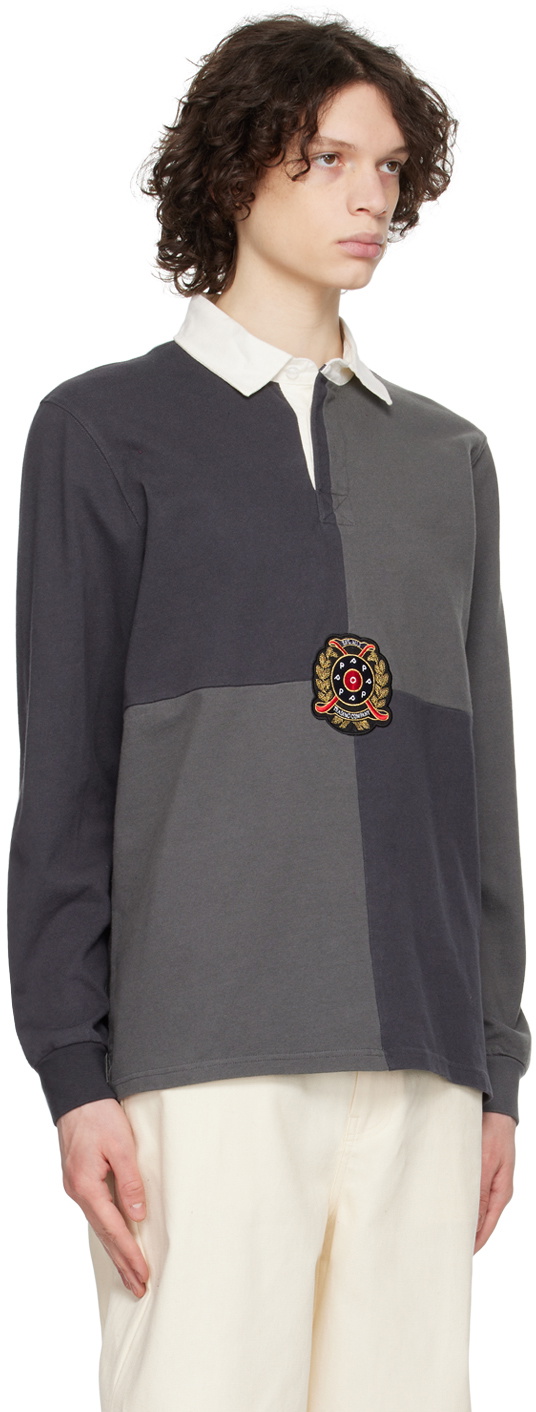 Pop Trading Company Gray Royal Polo Pop Trading Company