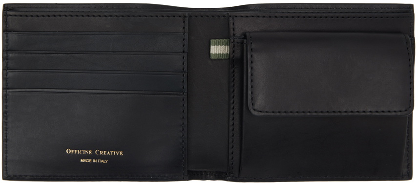 Officine Creative Black Boudin 02 Wallet Officine Creative