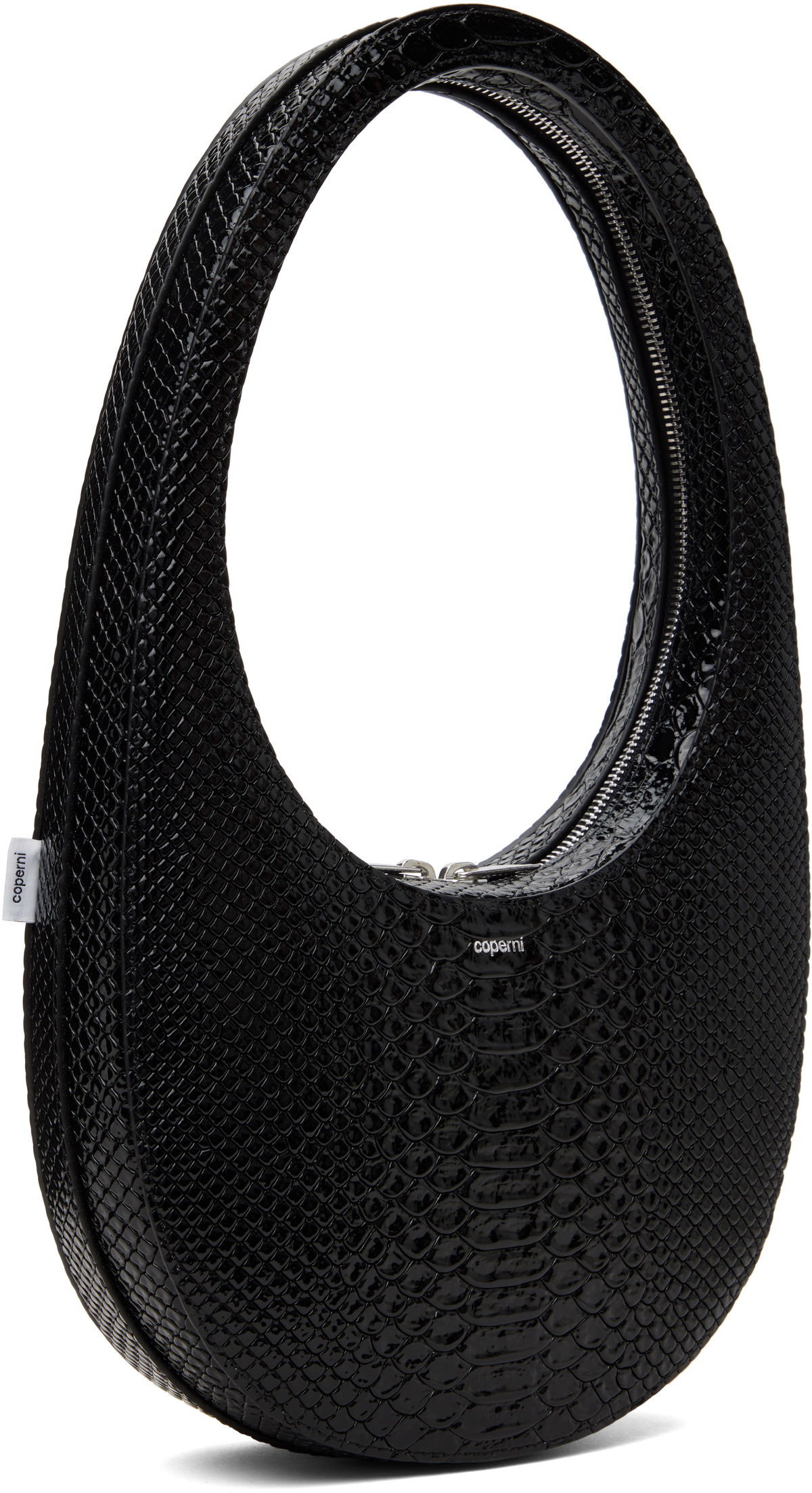 Coperni Black Python Embossed Swipe Bag Coperni