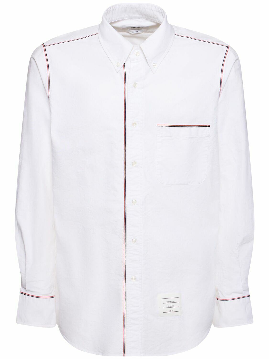 THOM BROWNE Straight Fit Cotton Shirt Thom Browne