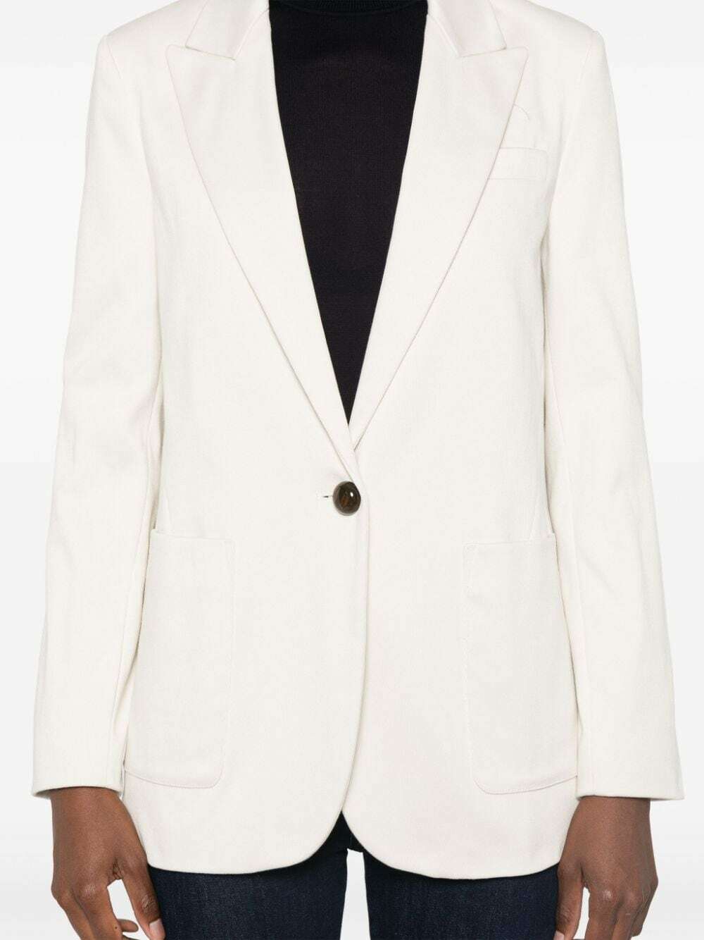 FORTE FORTE - Cotton Single-breasted Blazer Jacket Forte Forte