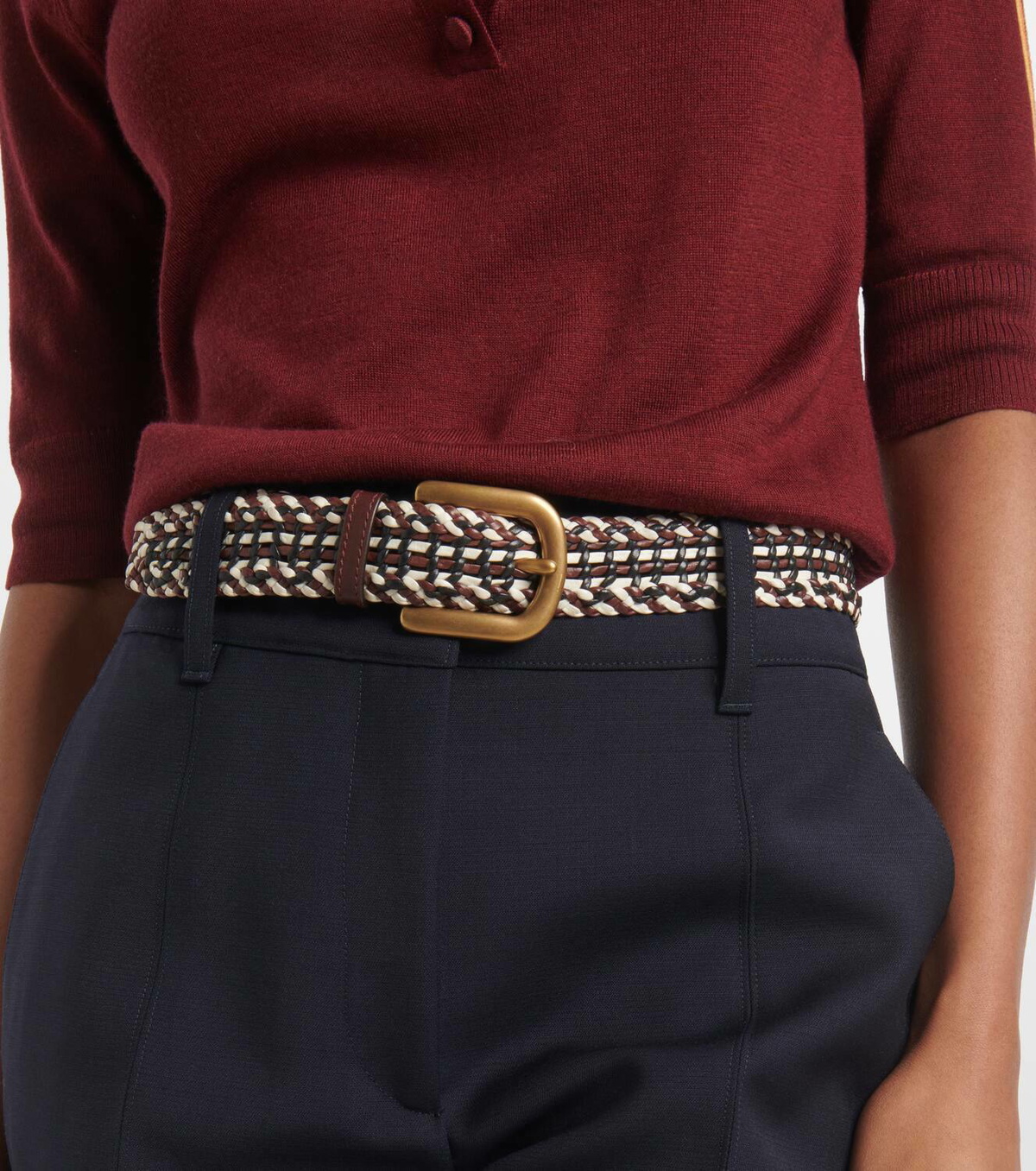 Gabriela Hearst Woven leather belt Gabriela Hearst
