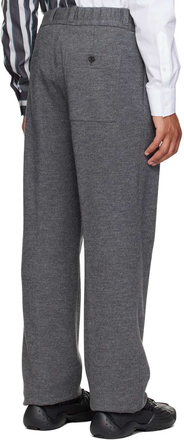 Lanvin Gray Elasticized Trousers Lanvin