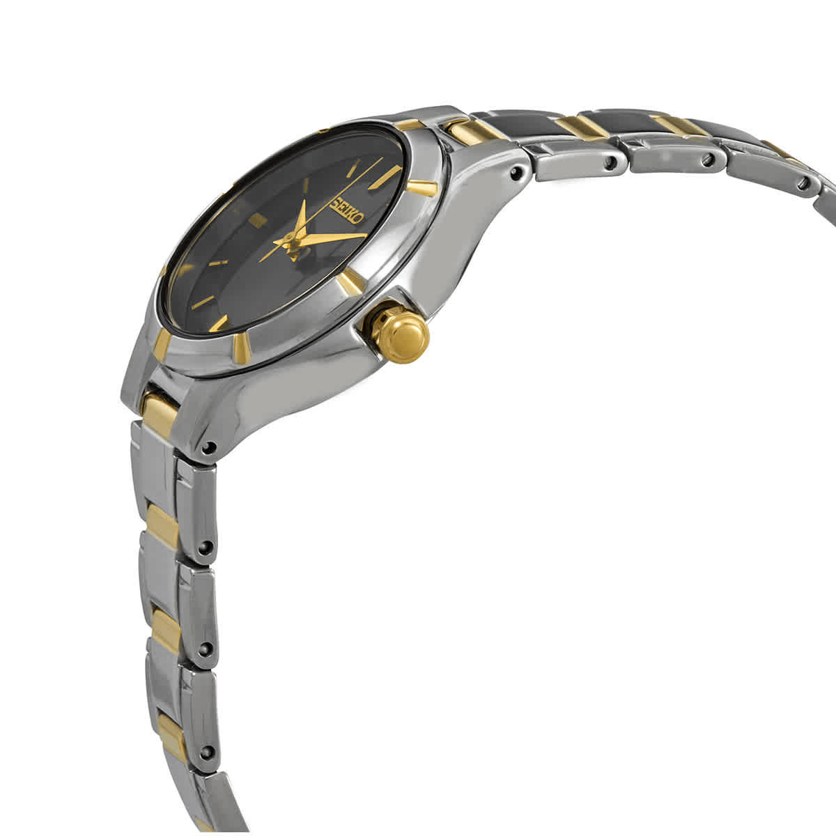 Seiko Essentials Quartz Charcoal Sunray Dial Ladies Watch SUR414 Seiko