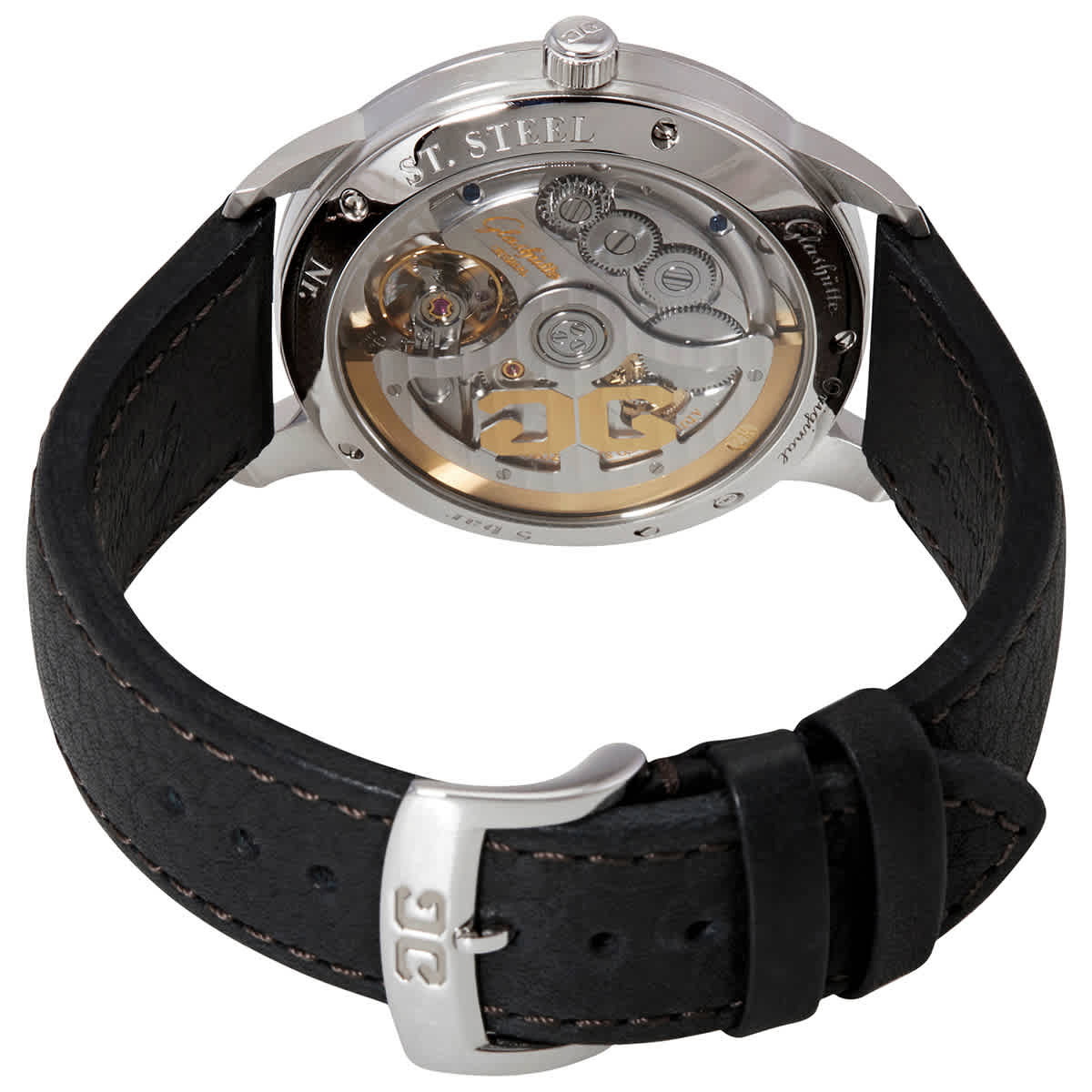Glashutte Original Senator Excellence Automatic Black Dial Men's Watch ...