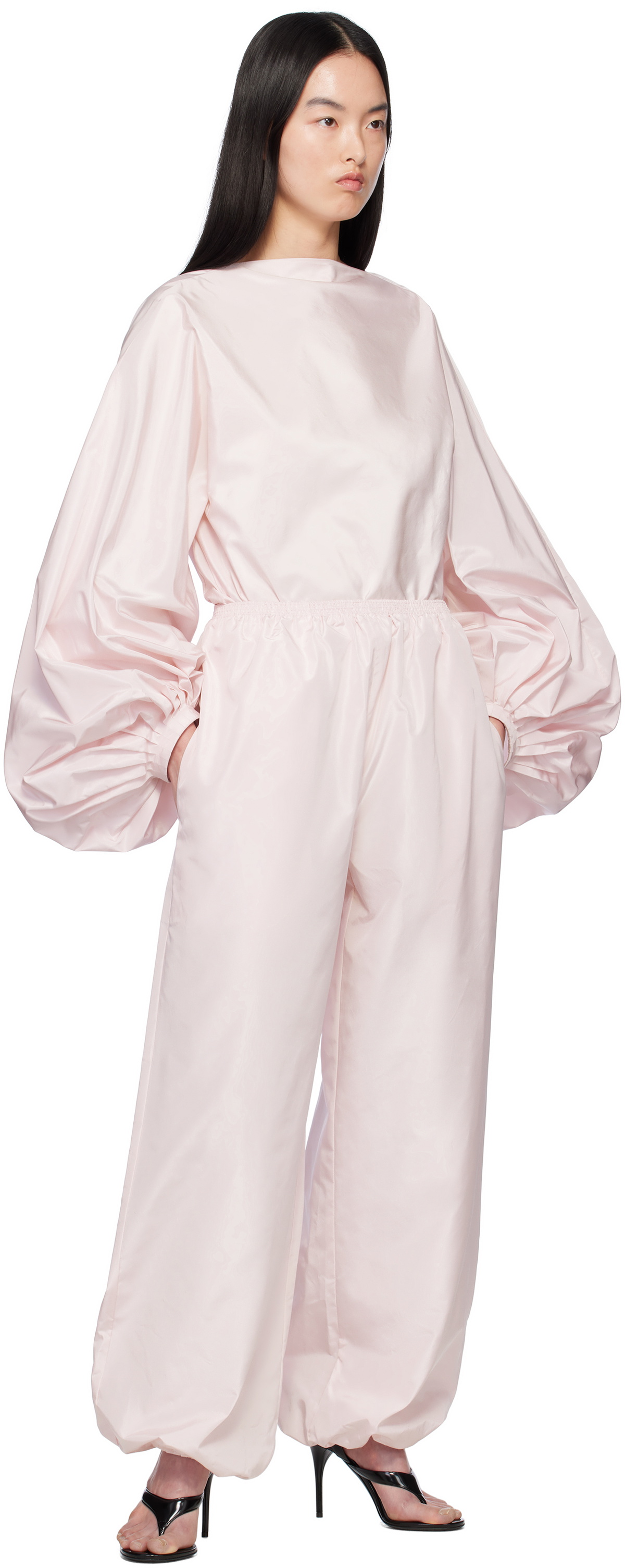 ALAÏA Pink Balloon Bodysuit ALAÏA
