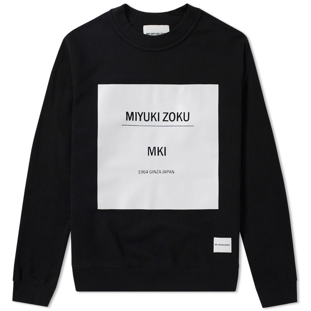 MKI Box Print Sweat Black MKI Miyuki-Zoku