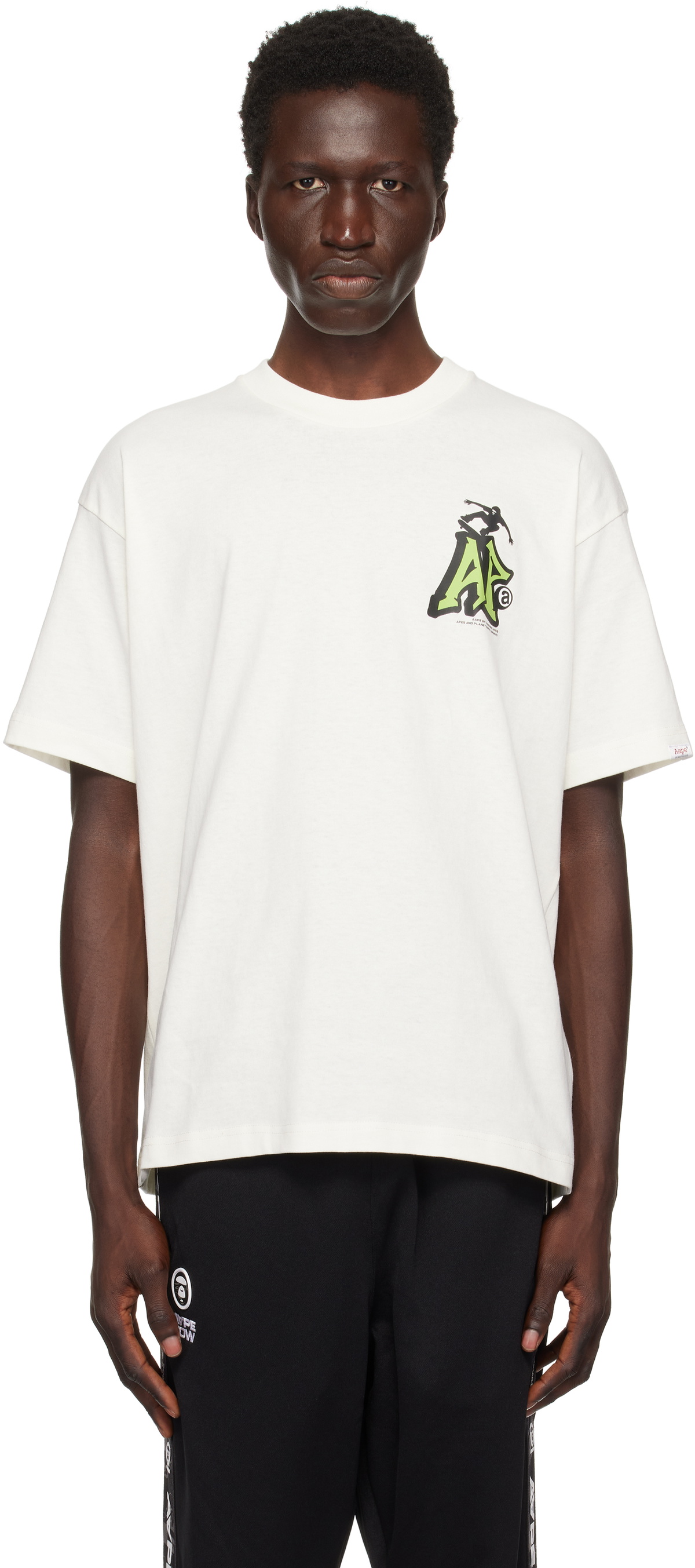 AAPE by A Bathing Ape Off-White Theme Main T-shirt AAPE by A Bathing Ape