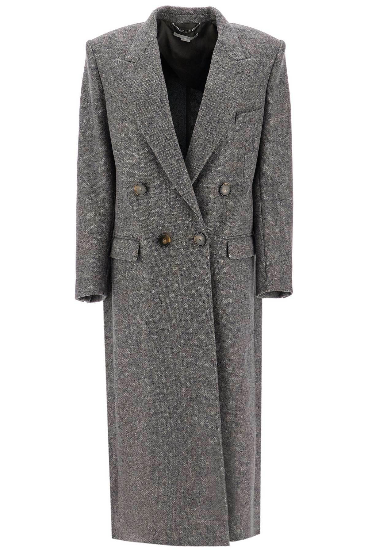 STELLA McCARTNEY maxi tweed coat in Grey Stella McCartney