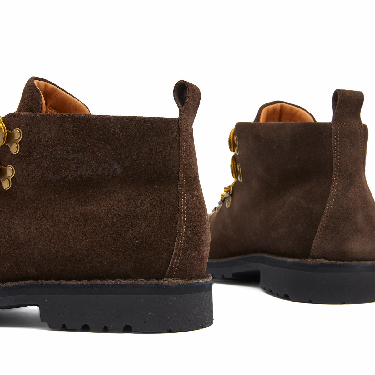 Fracap Men's M120 Commando Sole Scarponcino Boot in Coffee Suede Fracap