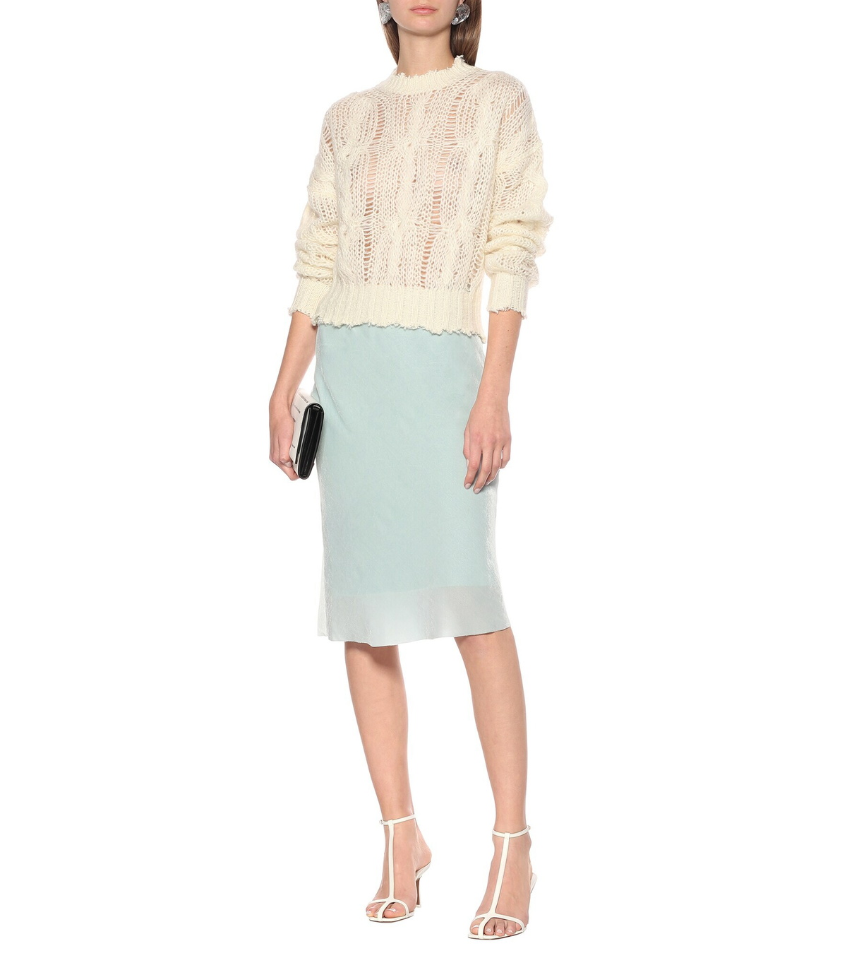 Helmut Lang - Velvet midi skirt Helmut Lang