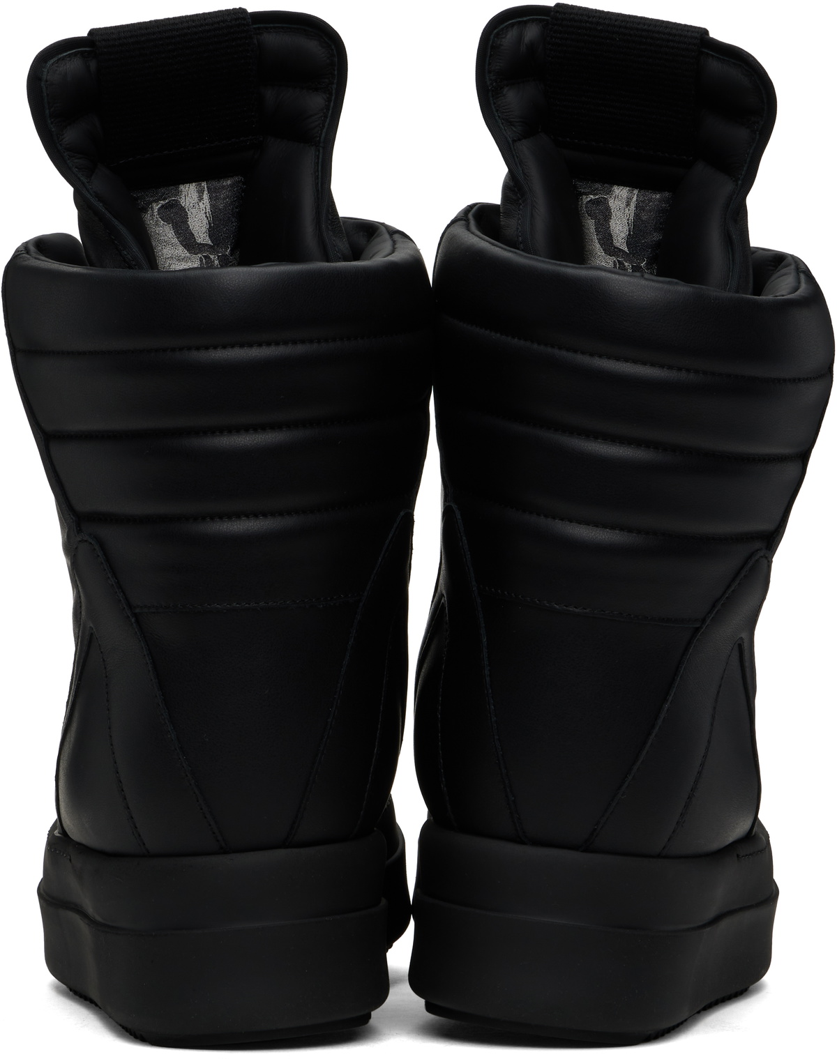 Rick Owens Black Hollywood Mega Geobasket Sneakers Rick Owens
