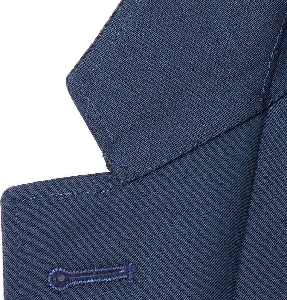 Canali - Navy Kei Slim-Fit Cotton-Blend Suit Jacket - Men - Navy Canali