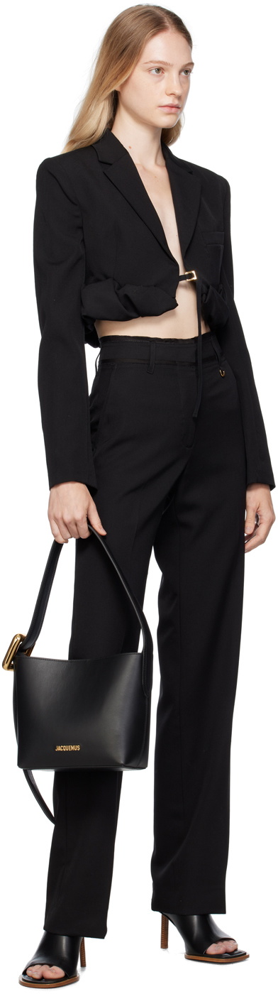 Jacquemus Black Le Chouchou 'Le Pantalon Ficelle' Trousers Jacquemus