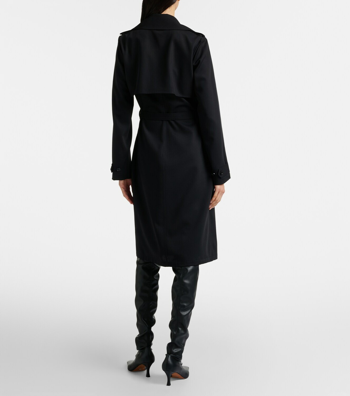 Burberry Belted wool wrap dress Burberry