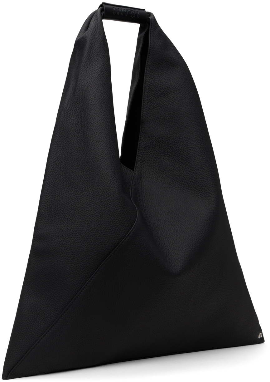 MM6 Maison Margiela Black Classic Medium Tote MM6 Maison Margiela