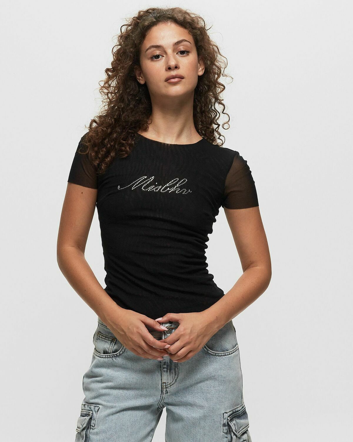 Misbhv Misbhv Crystal Baby Tee Black Shortsleeves MISBHV