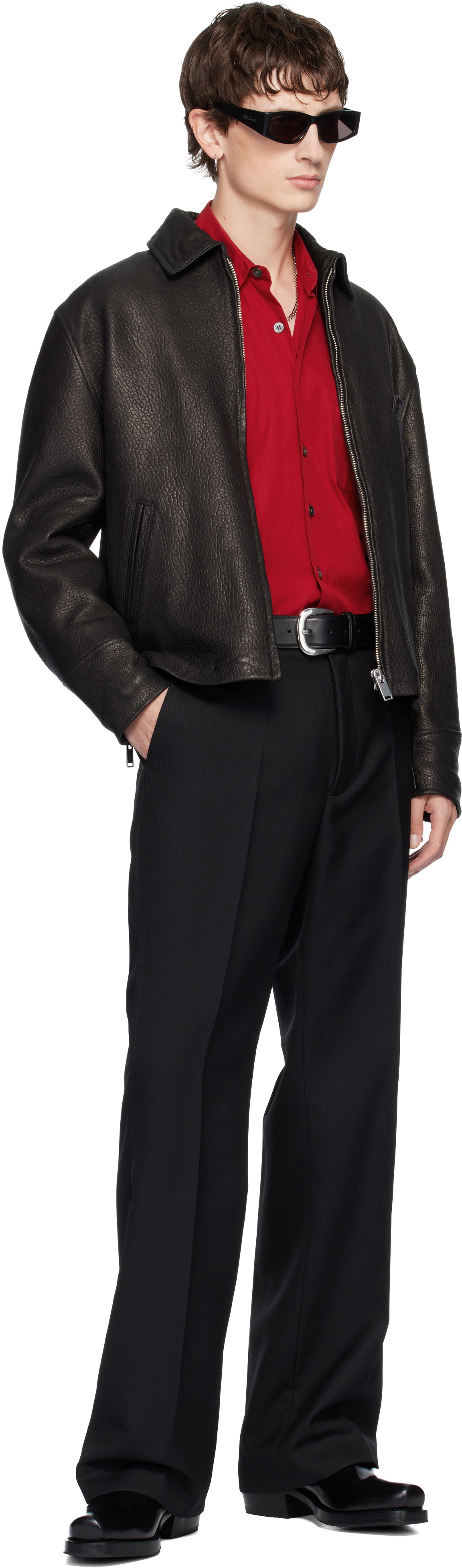 Second/Layer Black Rider Leather Jacket Second/Layer