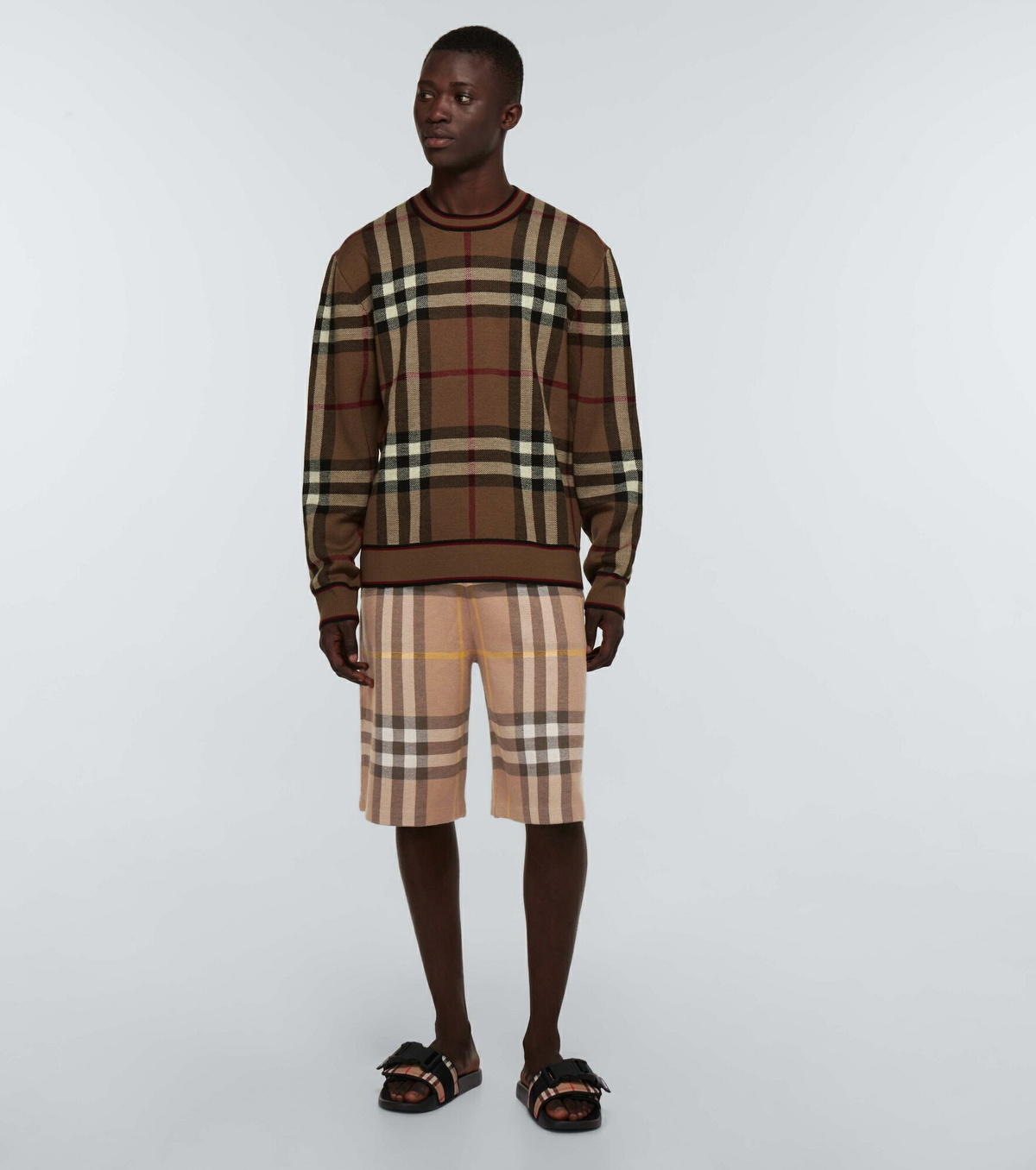 Burberry - Checked wool sweater Burberry