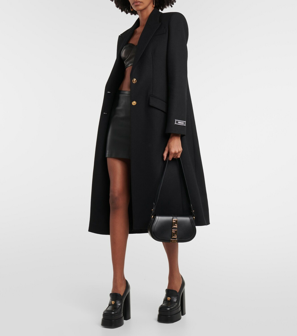 Versace Medusa wool-blend coat Versace