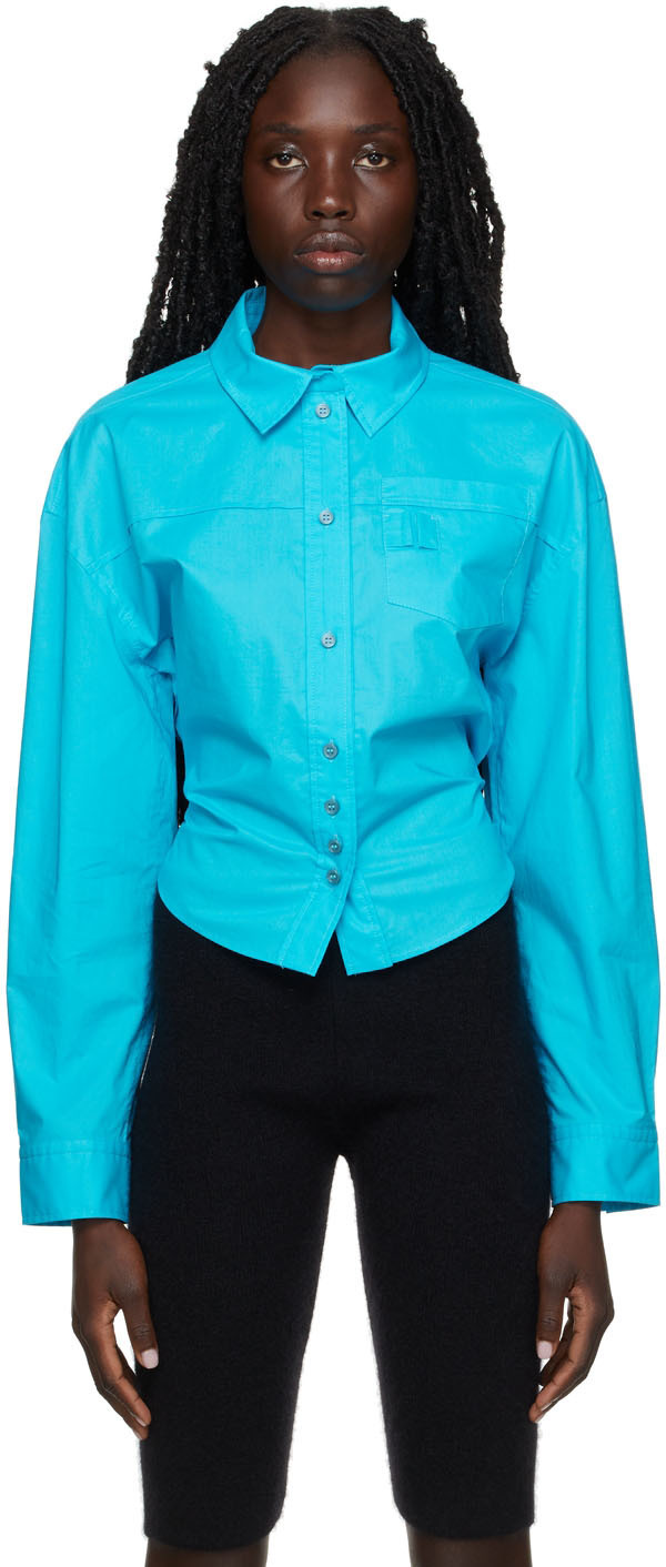 Jacquemus Blue 'La Chemise Aqua' Shirt Jacquemus
