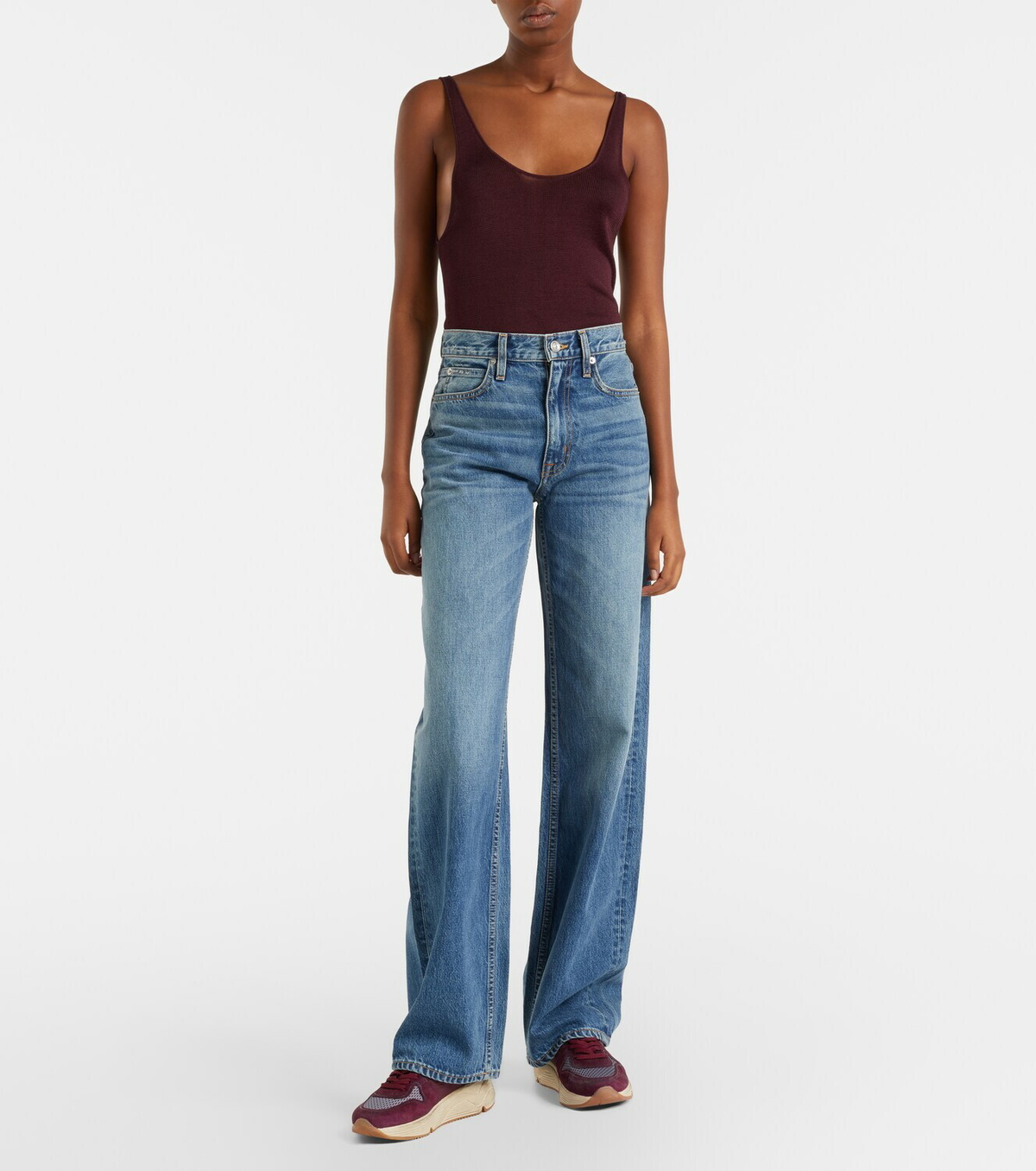 Slvrlake Cassie faded wide-leg jeans SLVRLAKE