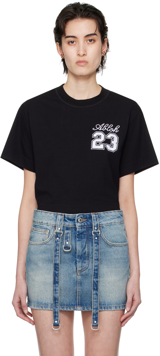 Off-White Black Cropped T-Shirt Off-White