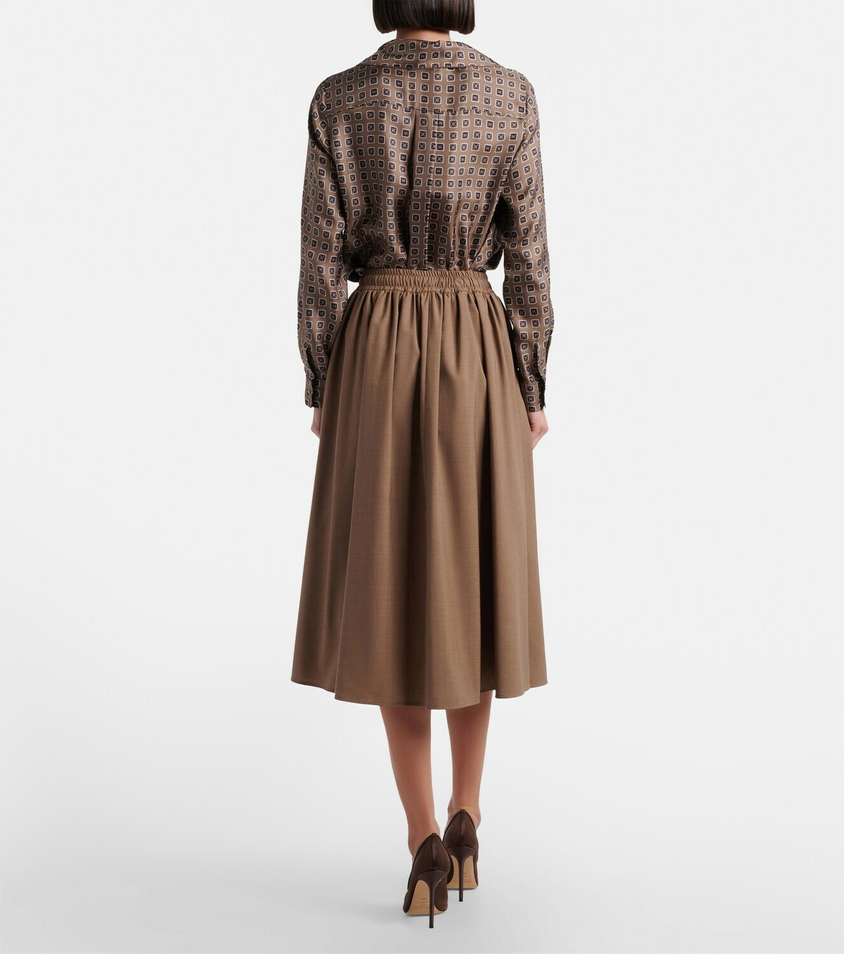 Max Mara Livrea virgin wool midi skirt Max Mara