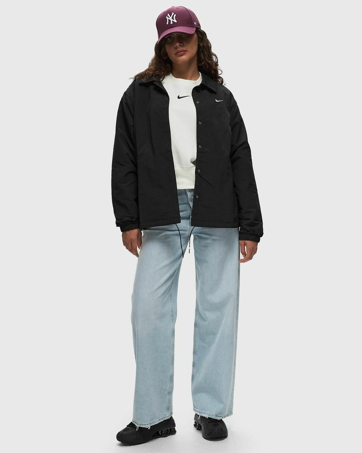 Nike Essential Uv Protection Woven Coach Jacket Black Windbreaker Nike