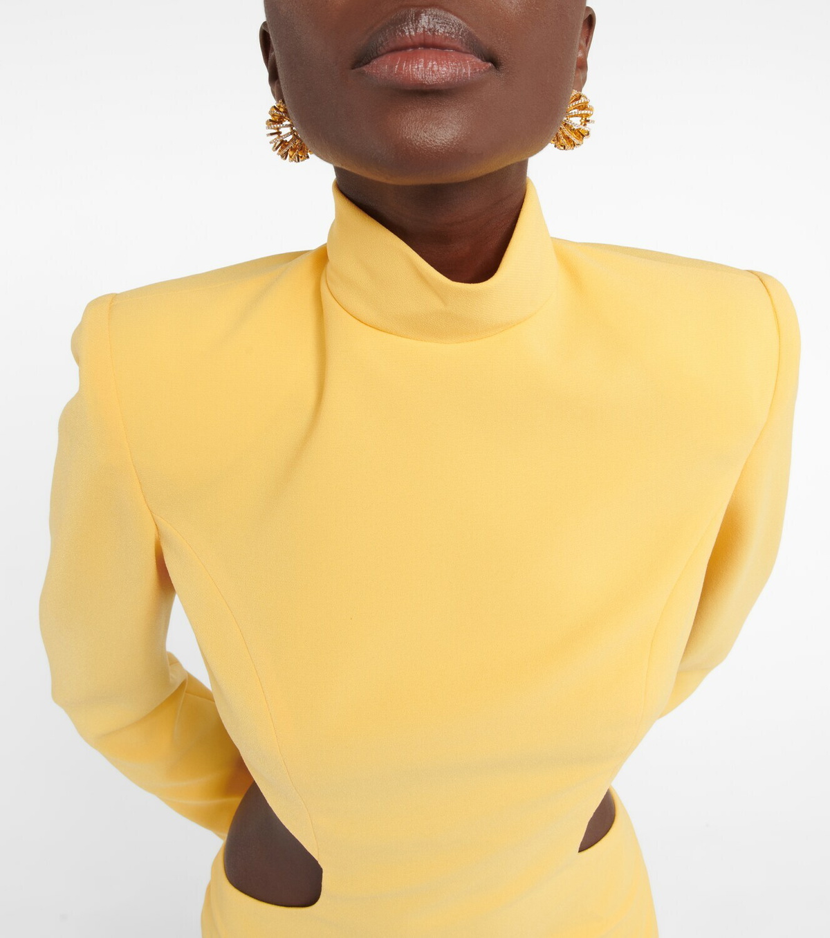 Mônot Cutout crêpe minidress Monot