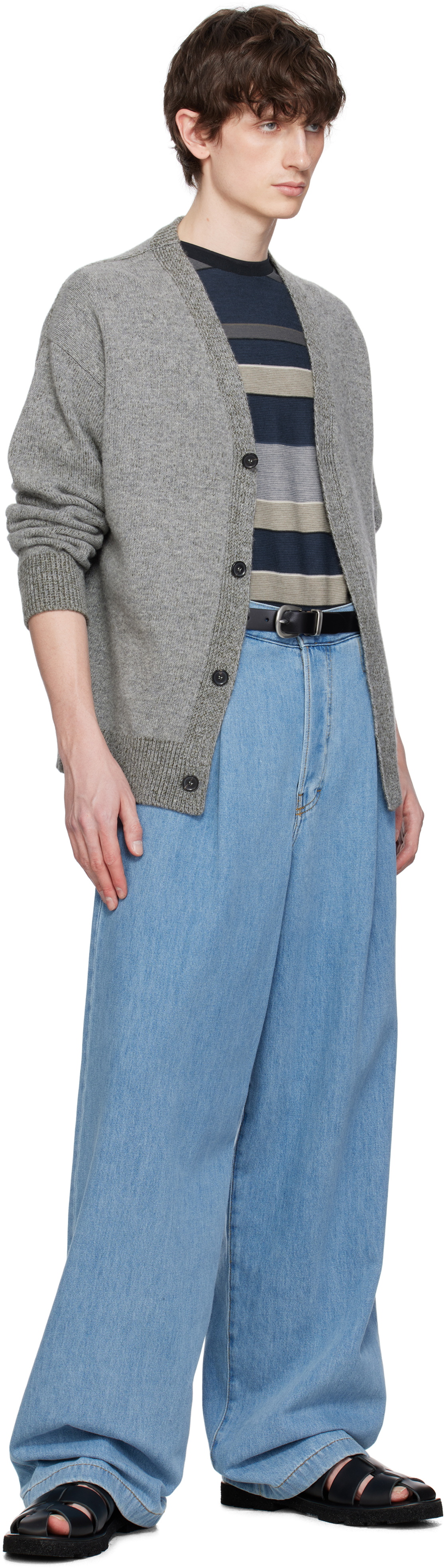 Paul Smith Black Leather Sandoval Fisherman Sandals Paul Smith