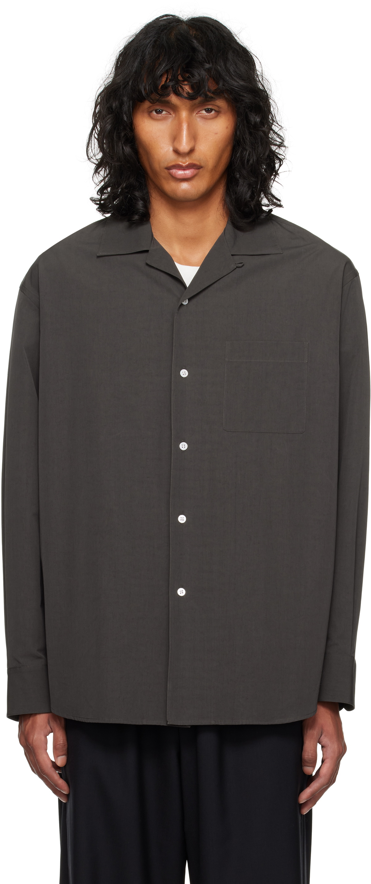 The Row Brown Anthony Shirt The Row