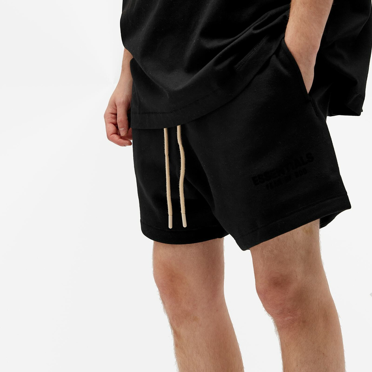 Fear of God ESSENTIALS Men's Essentials Sweatshort in Jet Black Fear Of ...