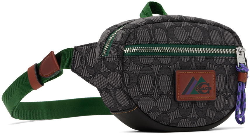 Coach 1941 Gray & Green Utility Signature Pouch Coach 1941