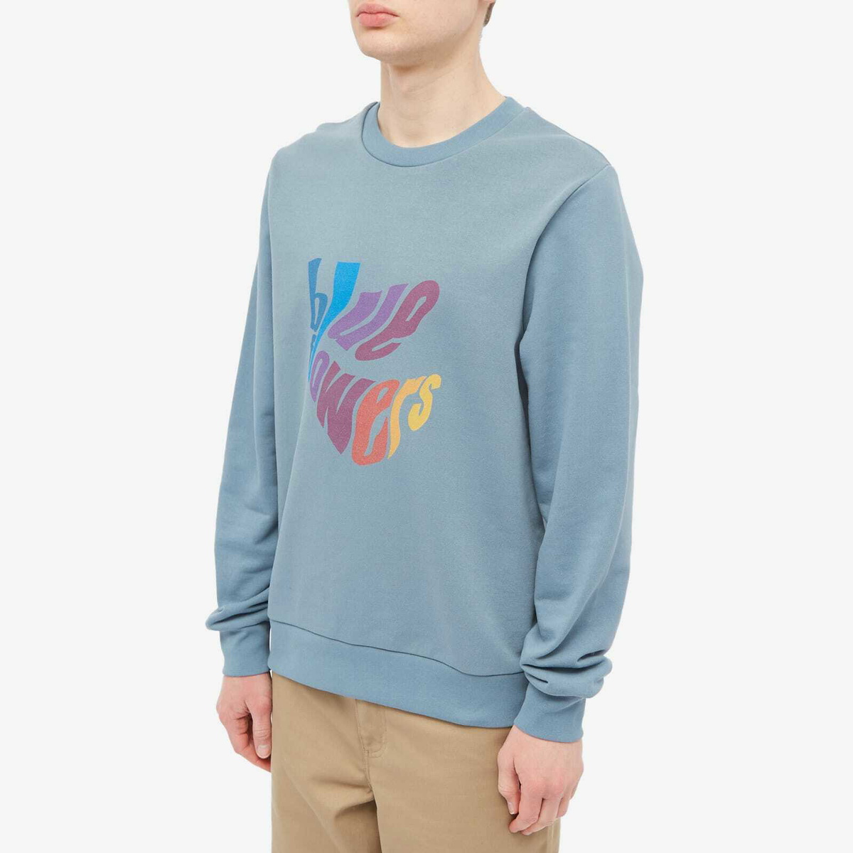 Flowers Men's Polychrome Sweat in Blue Blue Flowers
