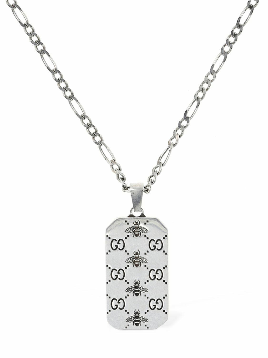 GUCCI - Gucci Signature Silver Necklace Gucci