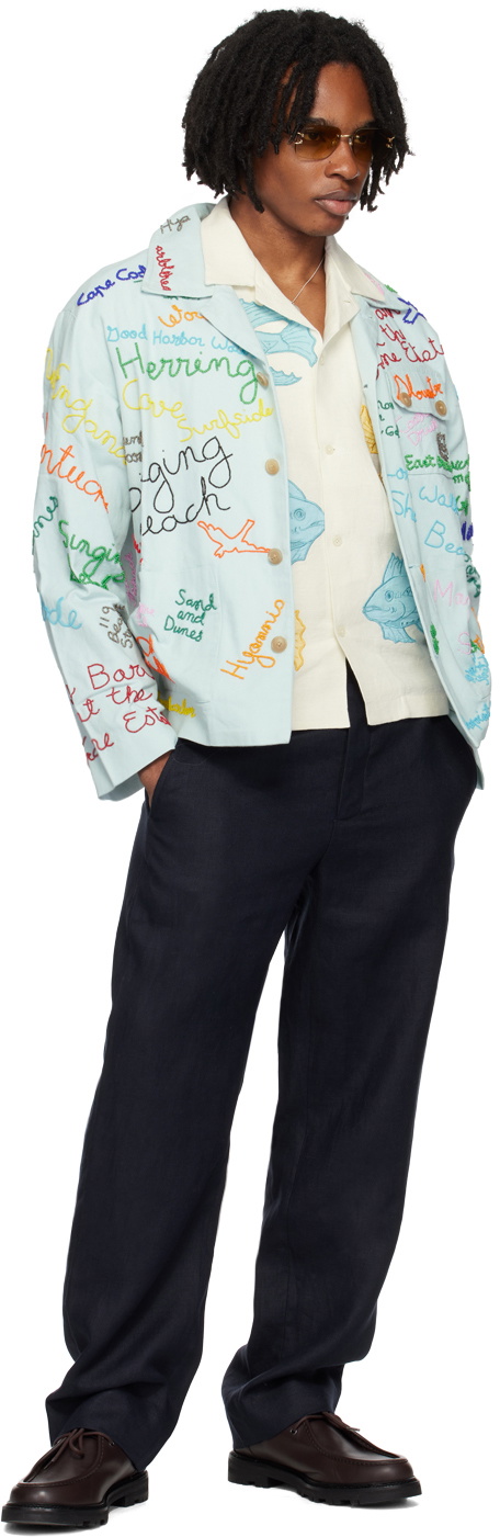 Bode Blue Seashore Jacket Bode