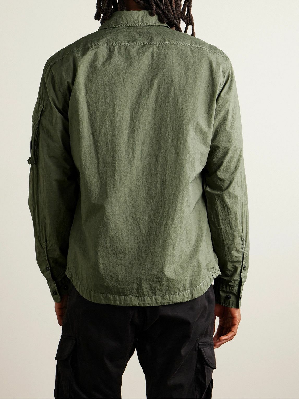 C.P. Company - Logo-Appliquéd Taylon L Overshirt - Green C.P. Company