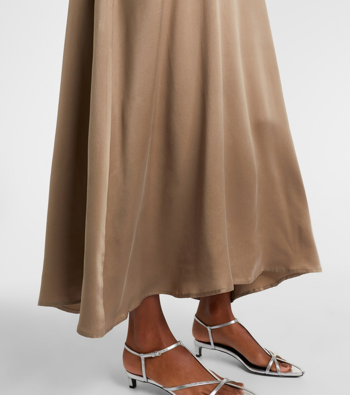 Asceno Melfi silk twill maxi dress ASCENO