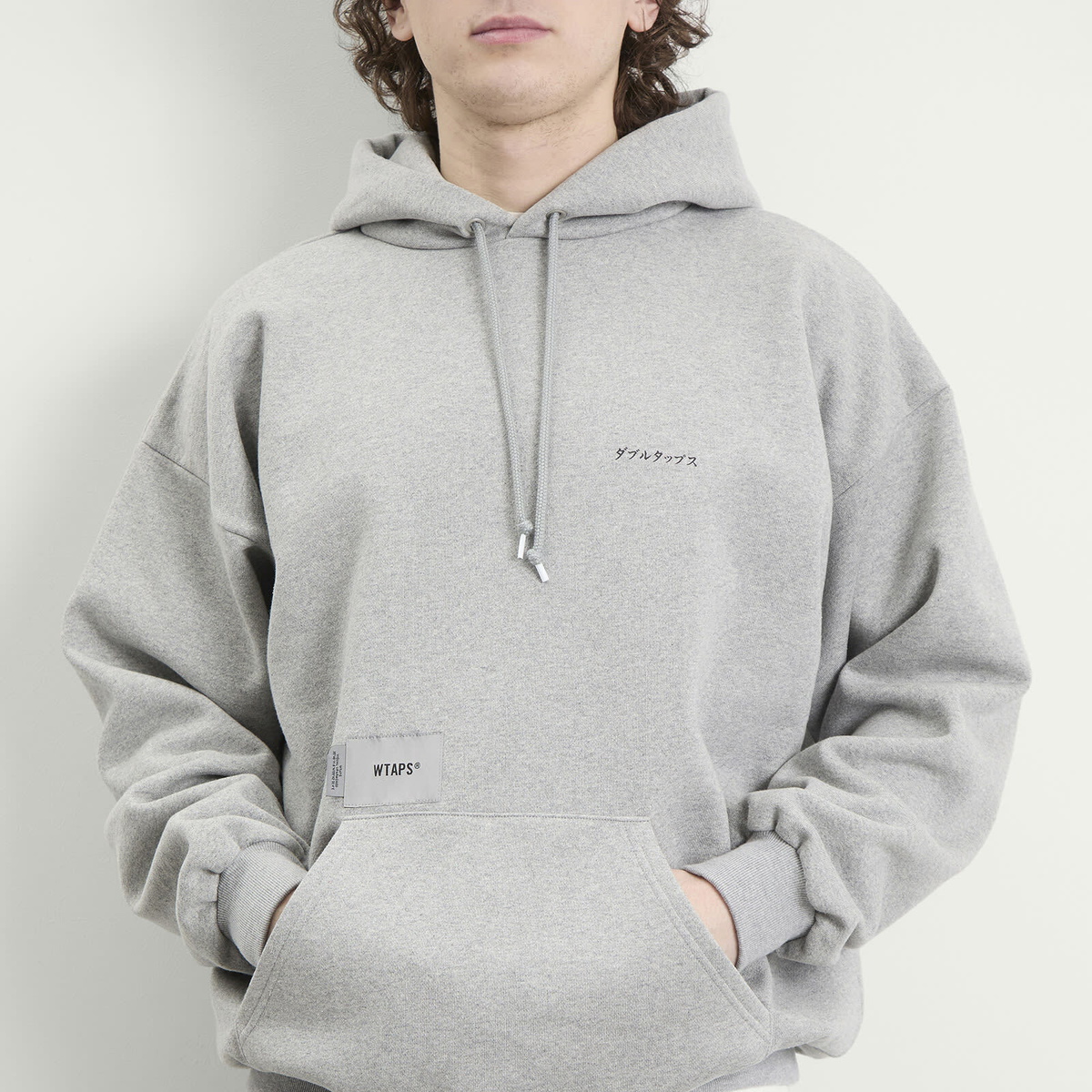 WTAPS Men's MON Logo Hoodie in Ash Gray WTAPS