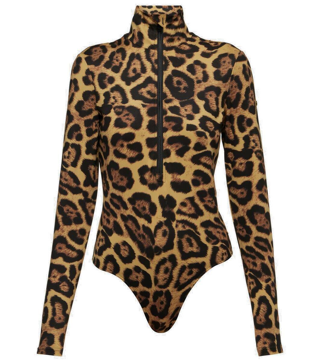 Goldbergh Cathy leopard-print ski bodysuit Goldbergh