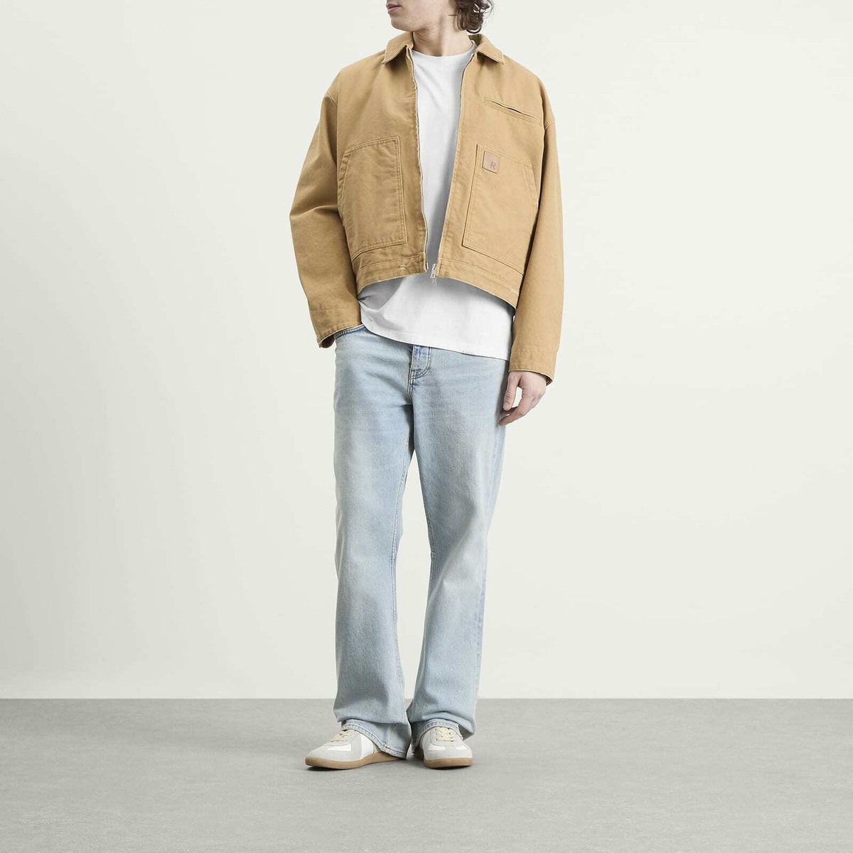 Represent Men's Workwear Jacket in Washed Tan Represent