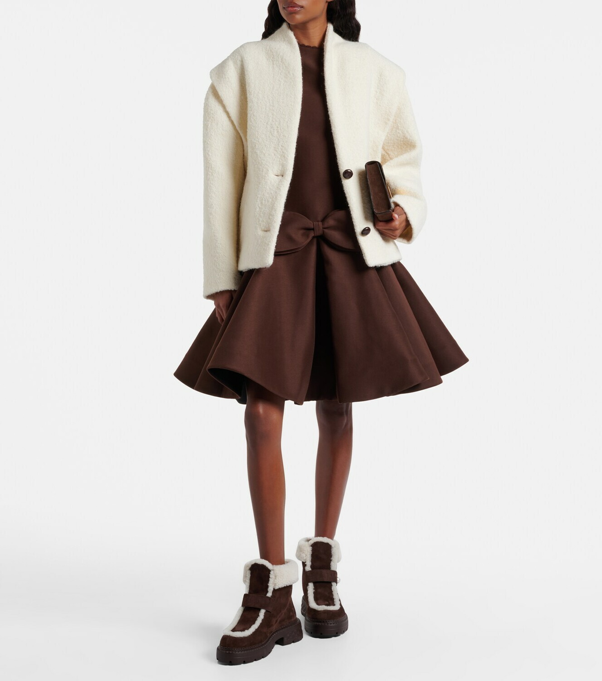 Jimmy Choo Shea suede and shearling ankle boots Jimmy Choo