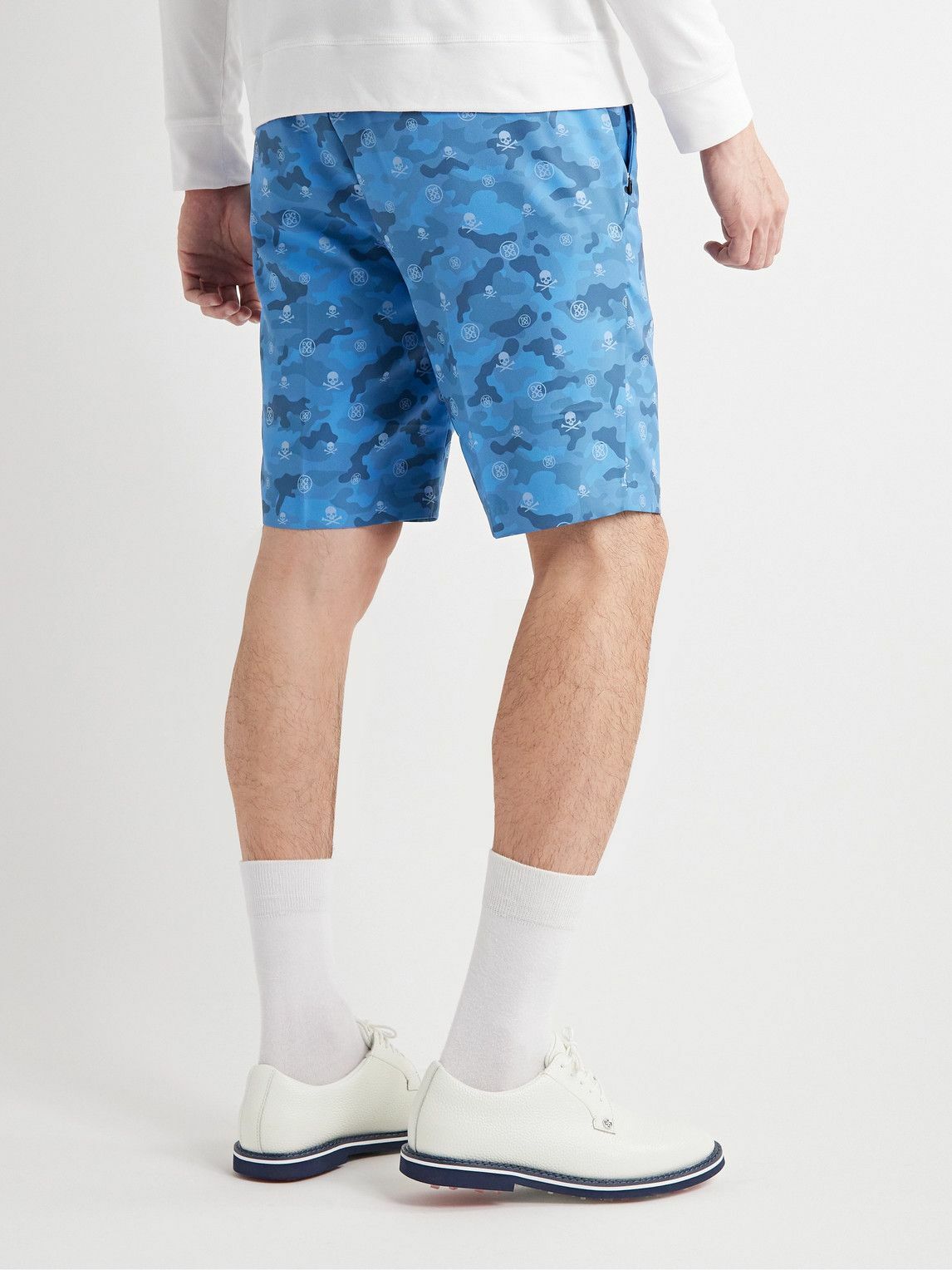 G/FORE - Icon Slim-Fit Camouflage-Print Twill Golf Shorts - Blue G/FORE