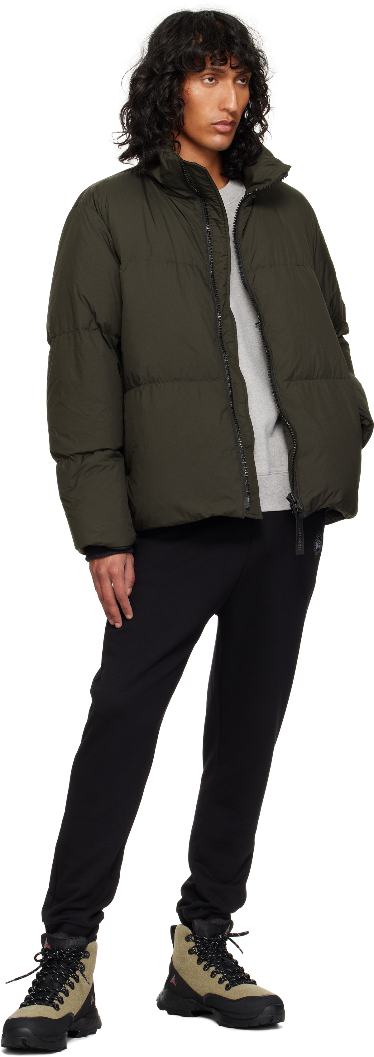 Canada Goose Gray 'Black Label' Lawrence Puffer Down Jacket Canada Goose