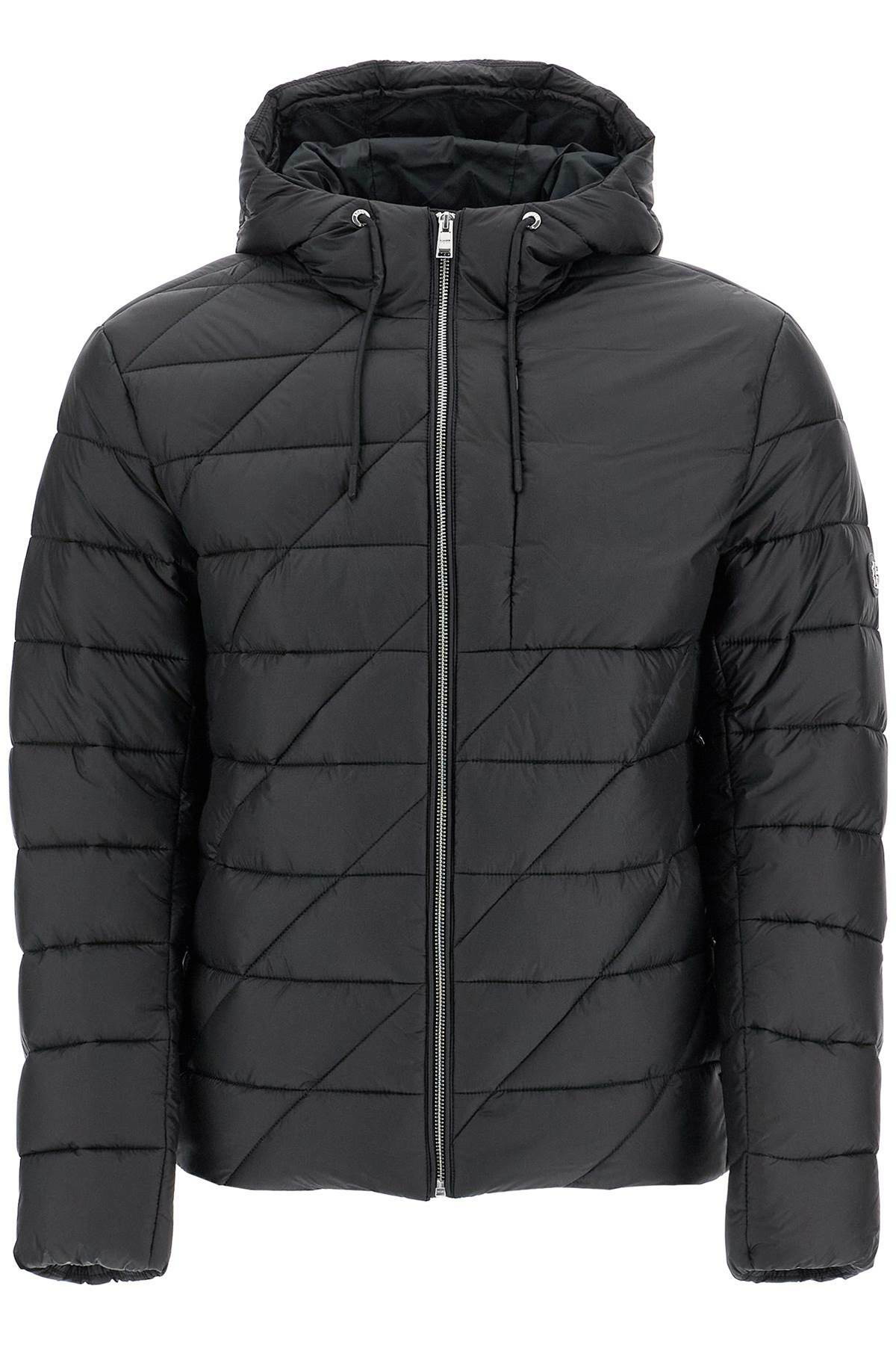 BOSS lightweight down jacket with hood Black BOSS
